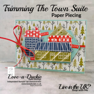 Fun Christmas Paper Piecing Card - Love A Duckie