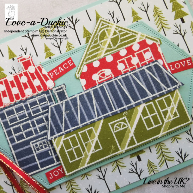 Fun Christmas Paper Piecing Card - Love A Duckie