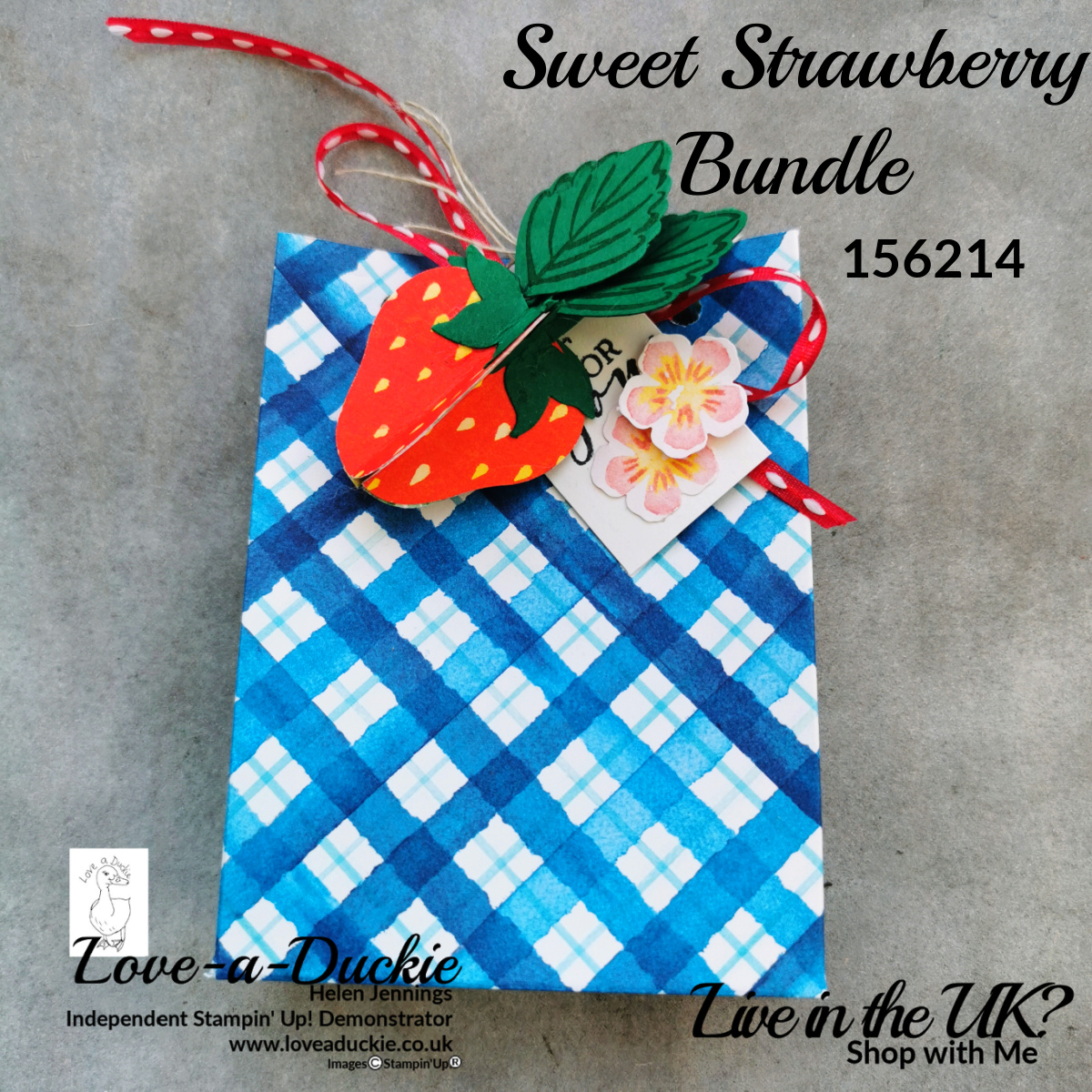 Two Step Stamping with the Sweet Strawberry Bundle - Love A Duckie