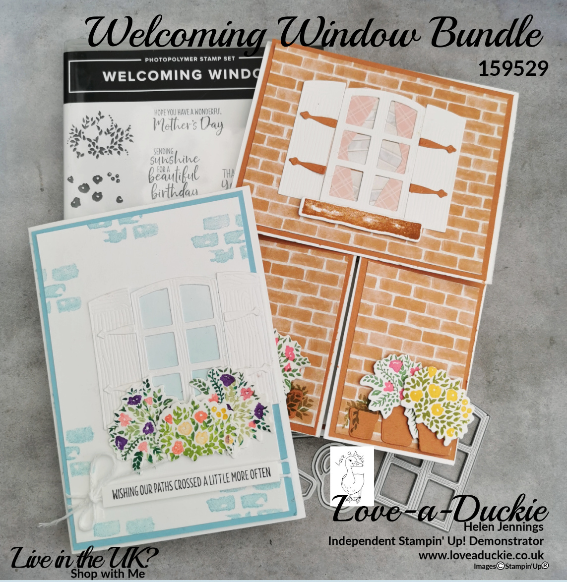 Cards With Welcoming Windows - Love A Duckie