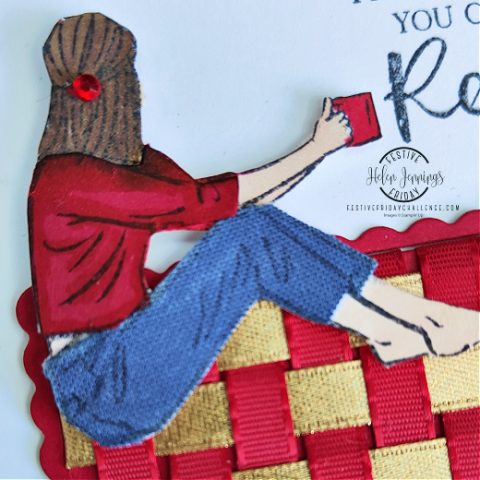 Weaving Ribbon in Cardmaking - Love A Duckie