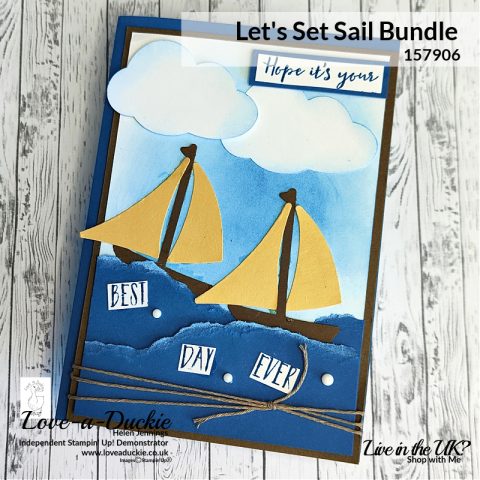 Using Punches To Create A Colour Challenge Card - Love A Duckie