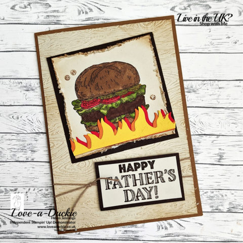 A Burger Card for Father's Day - Love A Duckie